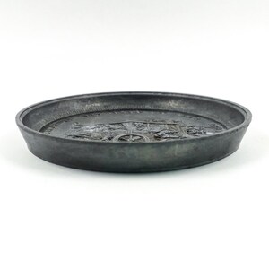 Vintage Decorative Bas Relief Metal Plate Mid - Late 19th Century ...