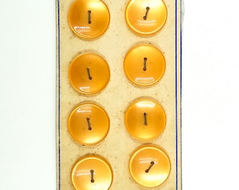 Set of 3 Vintage Navy Buttons 1960s France Vintage Dark Blue Buttons ...