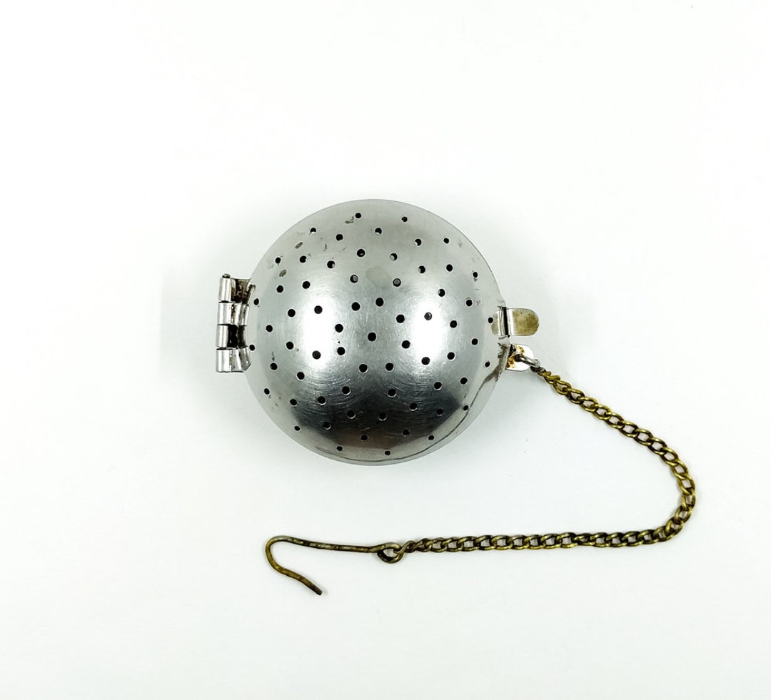 Antique Tea Strainer Antique Tea Ball Vintage Steel Metal Tea Ball ...