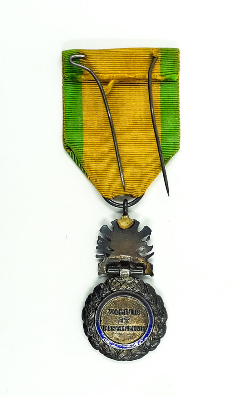 France WW1 Military Medal Valor Discipline 1870 Military Combat Award ...