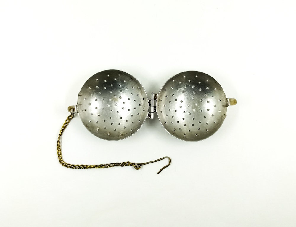 Antique Tea Strainer Antique Tea Ball Vintage Steel Metal Tea Ball ...