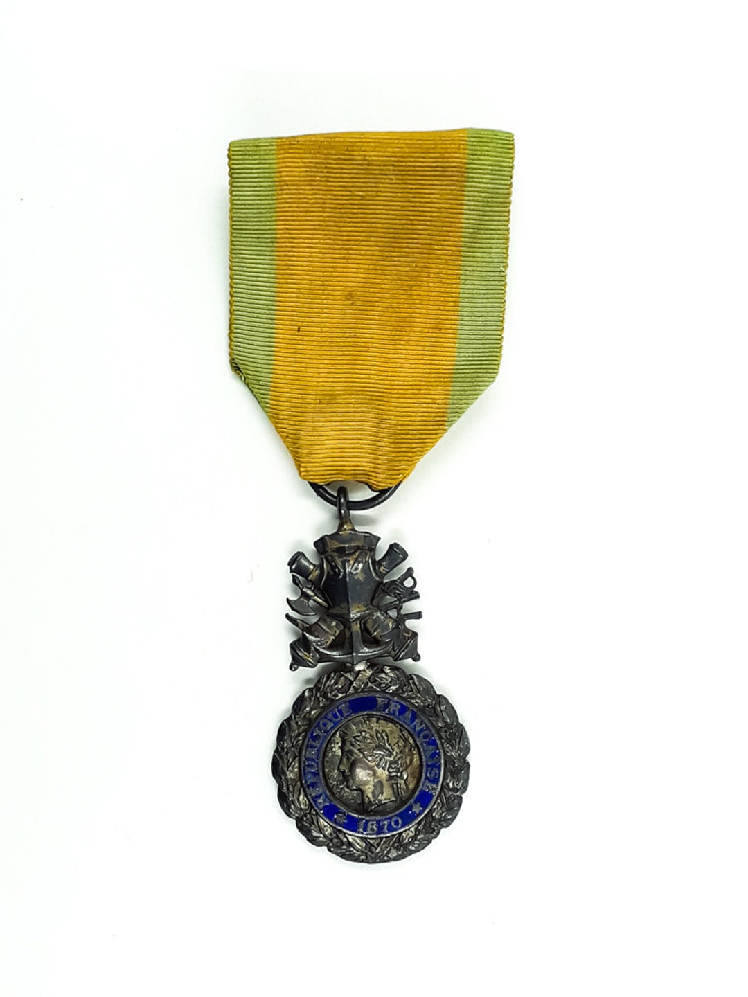 France WW1 Military Medal Valor Discipline 1870 Military Combat Award ...