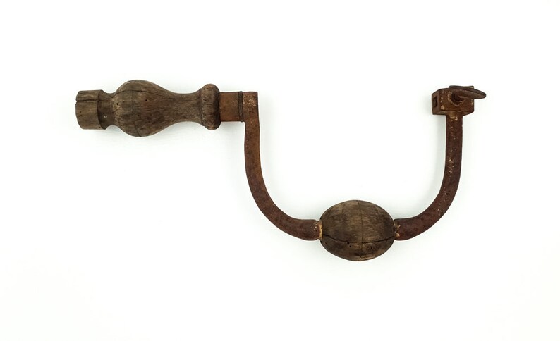 Antique Hand Drill Early 20th Century France French Vintage Rusty Old ...