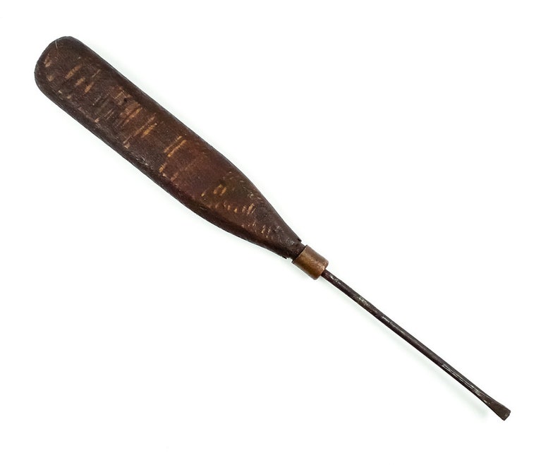 Vintage Screwdriver 1950s France Wood Handle Screwdriver French Vintage ...