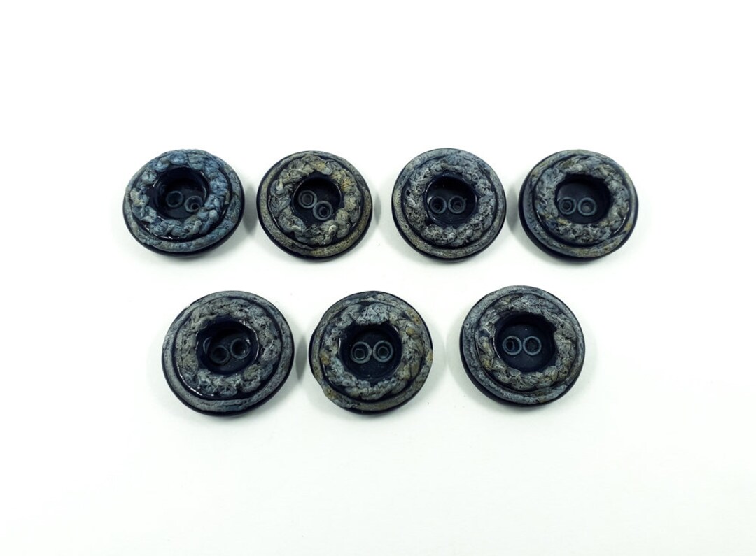 Set of 7 Vintage Large Navy Buttons 1950s France Vintage French Big ...