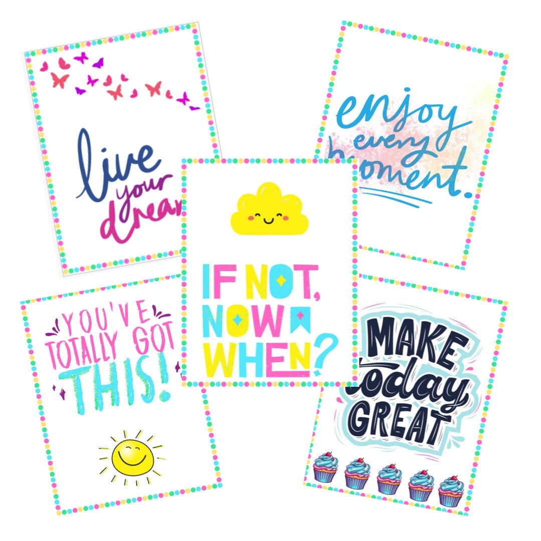 Colorful Polka Dot Printable Planner | Daily, Weekly, Monthly, Habit ...