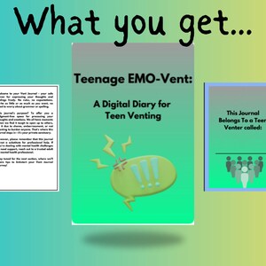 The Teenage Emo-vent Digital Journal Diary for Venting - for Them - Etsy