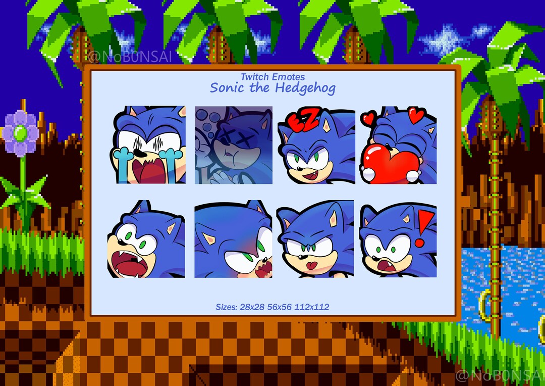 Sonic Twitch and Discord Emotes! - Etsy