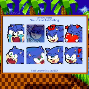 Sonic Twitch and Discord Emotes! - Etsy
