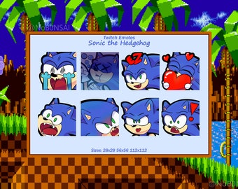 ANIMATED Sonic the Hedgehog Dancing Emote Twitch or Discord, Kawaii ...