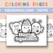 Valentine Squishmallow Coloring Page, Bold End Easy Coloring Pages ...