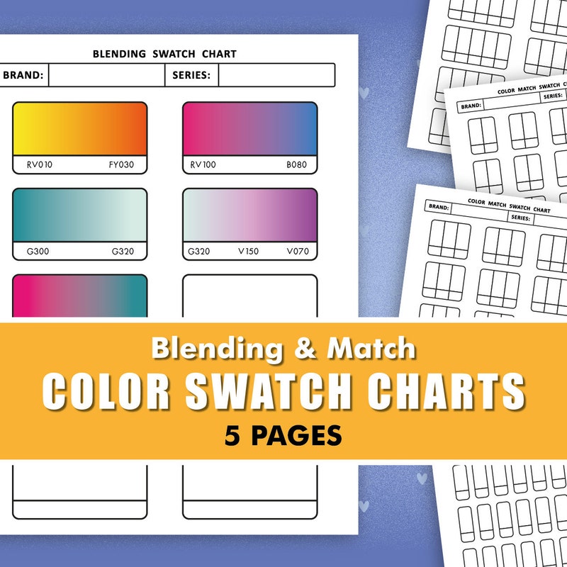 Paint Color Charts - Etsy