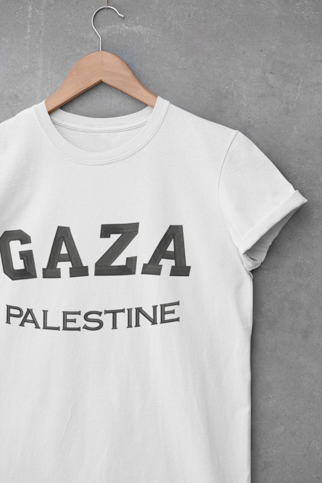 Palestine GAZA Embroidery File, Save GAZA Machine Embroidered Design ...