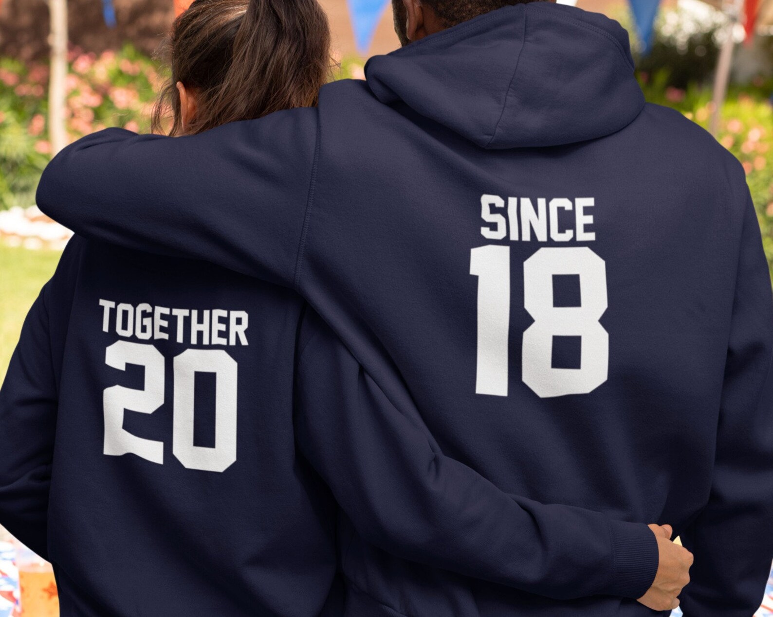 Couple Hoodies, Together Since Custom Year Printed Jumpers, Mr and Mrs ...