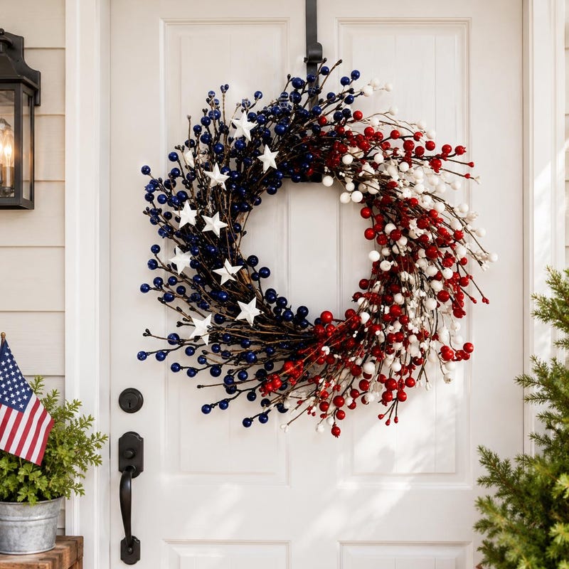 Patriotic.wreath - Etsy