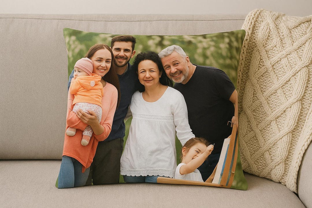 Personalized Photo Pillowcase, Custom Throw Pillowcase With Photo, Add ...