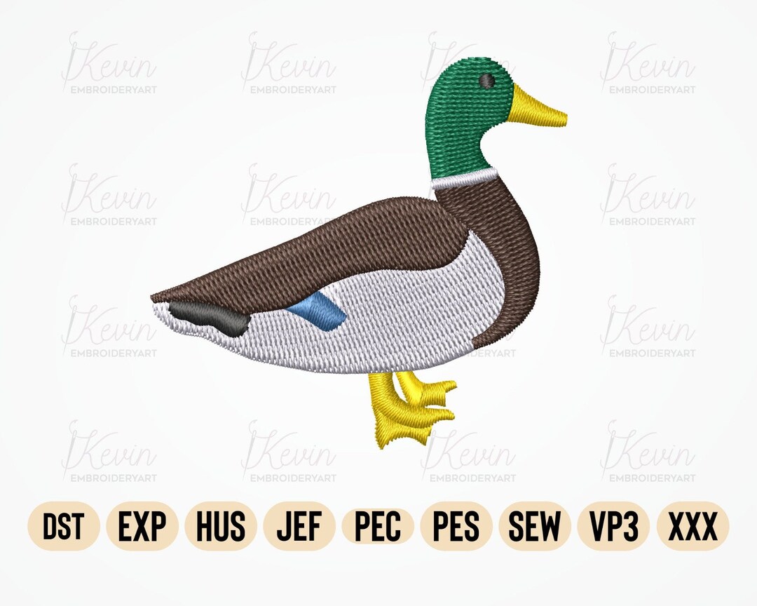 Duck Bird Design Machine Embroidery, Goose Duck Embroidered Digital ...