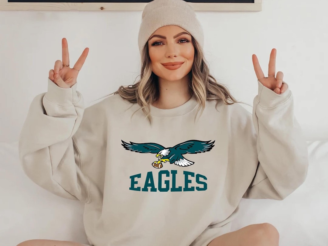 Eagles Crewneck Sweatshirt for Womens, Philadelphia Game Day Football ...