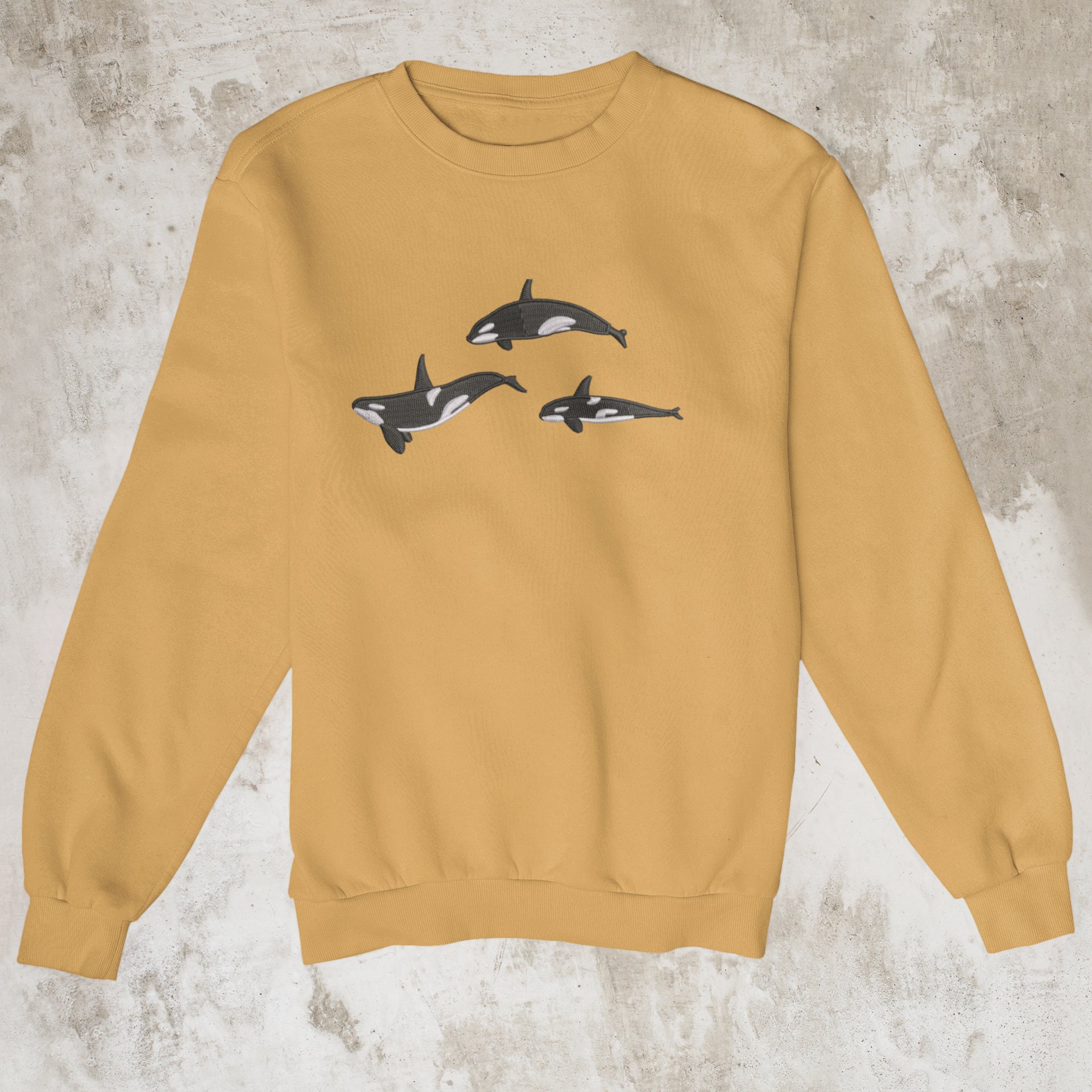 Orca Whale Design Embroidery File, Trio Orca Killer Whale Machine ...