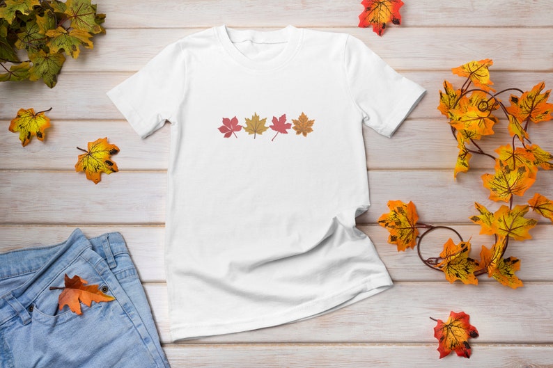 Fall Maple Leaf Machine Embroidery Design, Mini Autumn Leaves ...