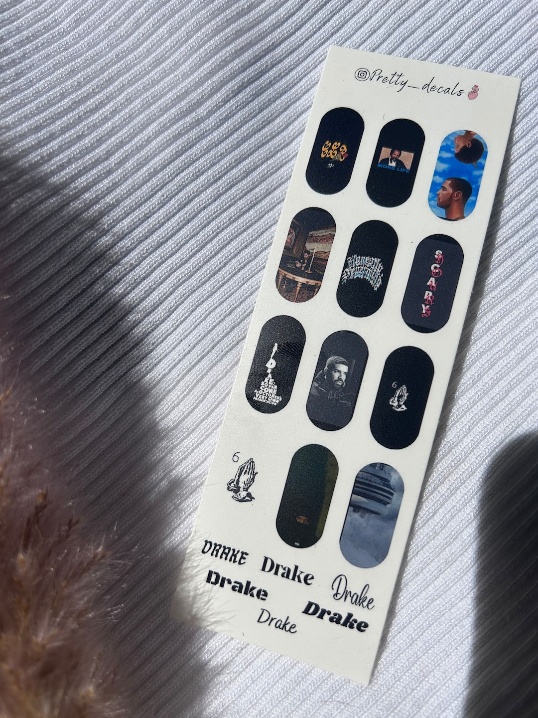 Drake / Transparent/ Waterslide Nail Decals/high Photo Quality - Etsy