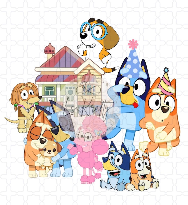 Bluey Png Digital Download , All Characters Are Separate. - Etsy UK