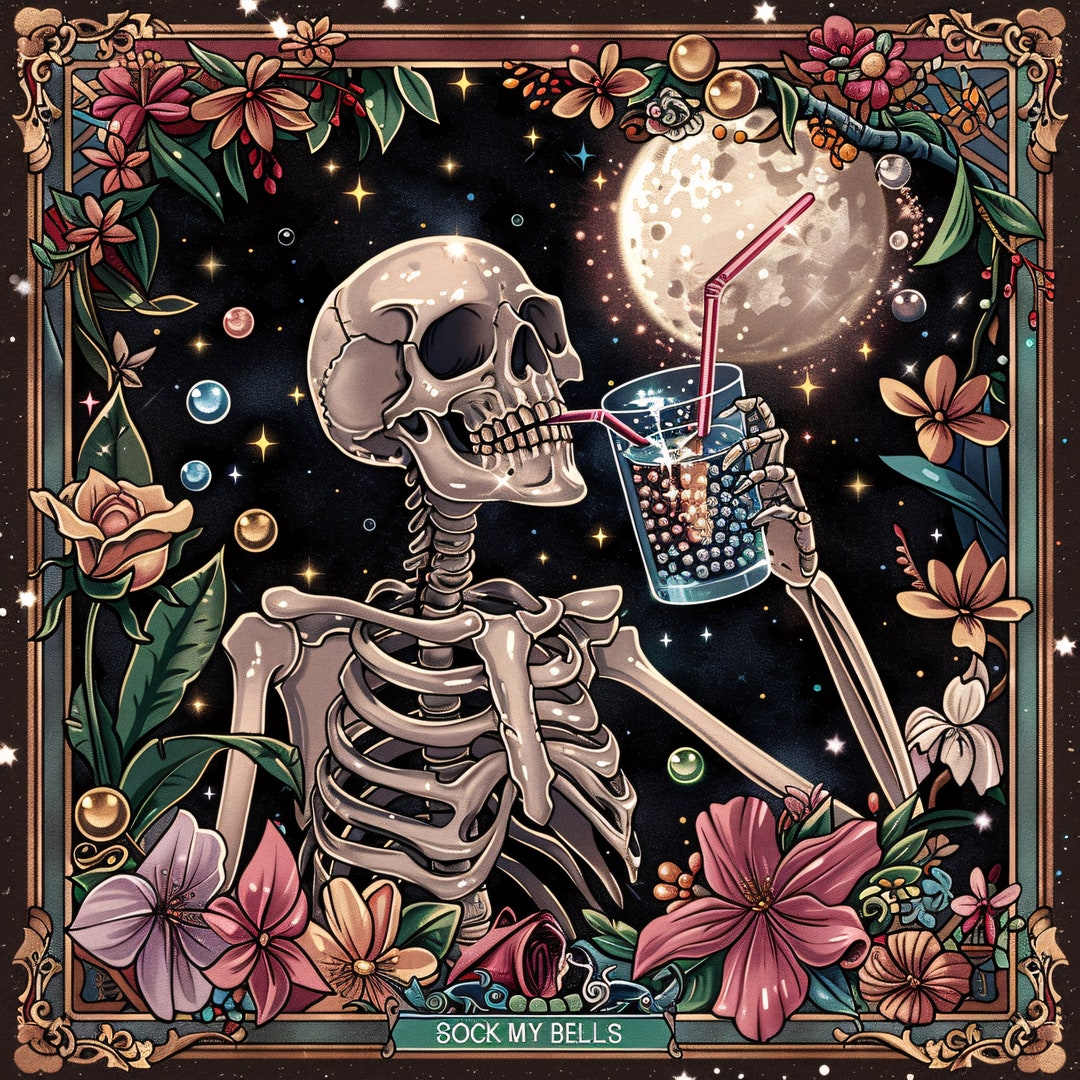 Skeleton 43 Tarot Cards - Etsy