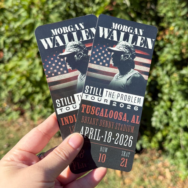 Printable Concert Ticket Morgan Wallen - Etsy