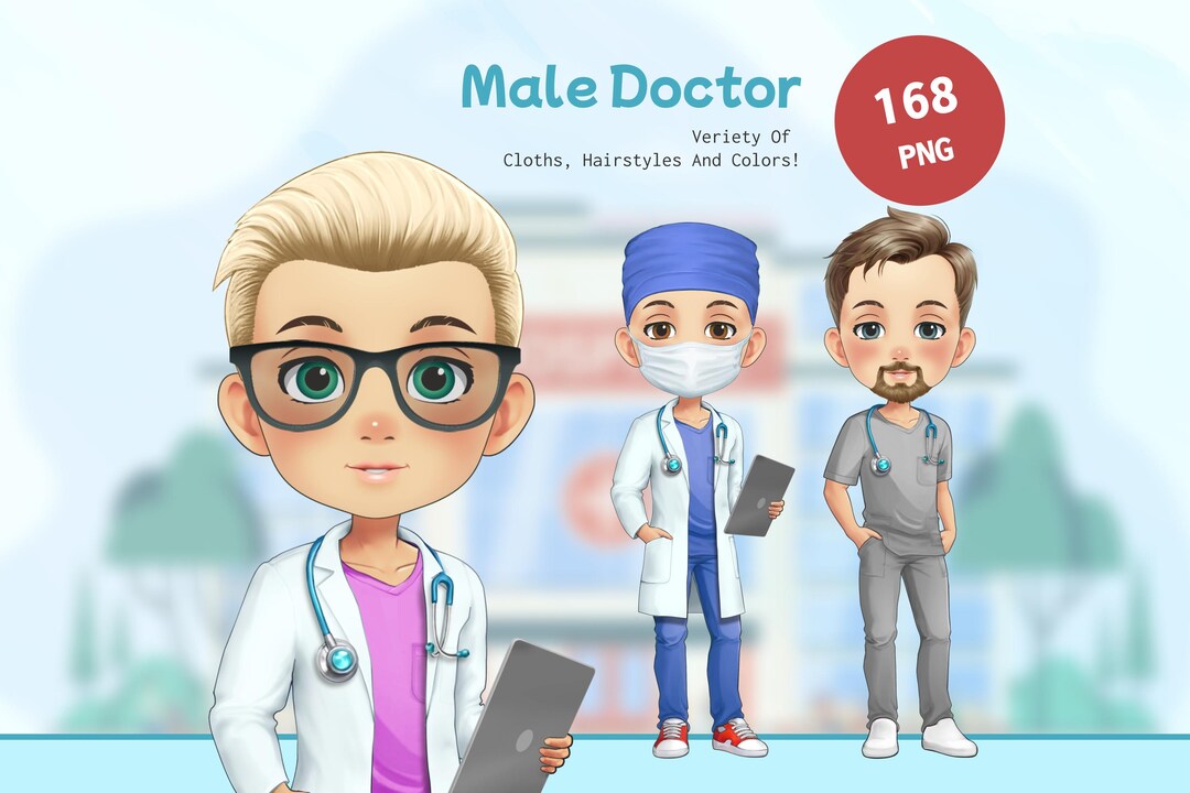 Chibi Medical Clipart, Healthcare Clipart, Chibi Hospital Clipart ...