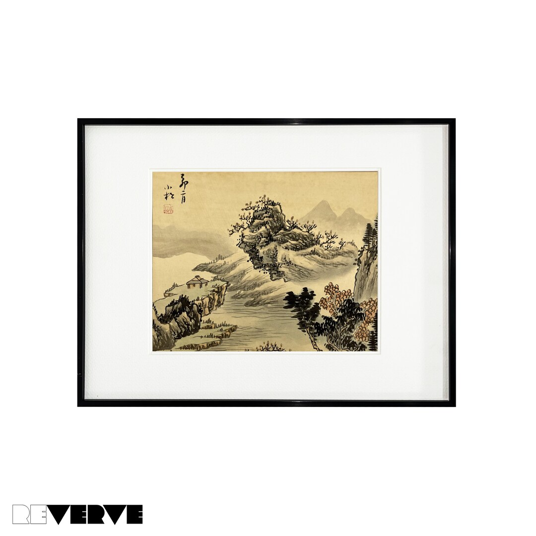 Asian Silk Painting Art Vintage Wall Decor Oriental - Etsy