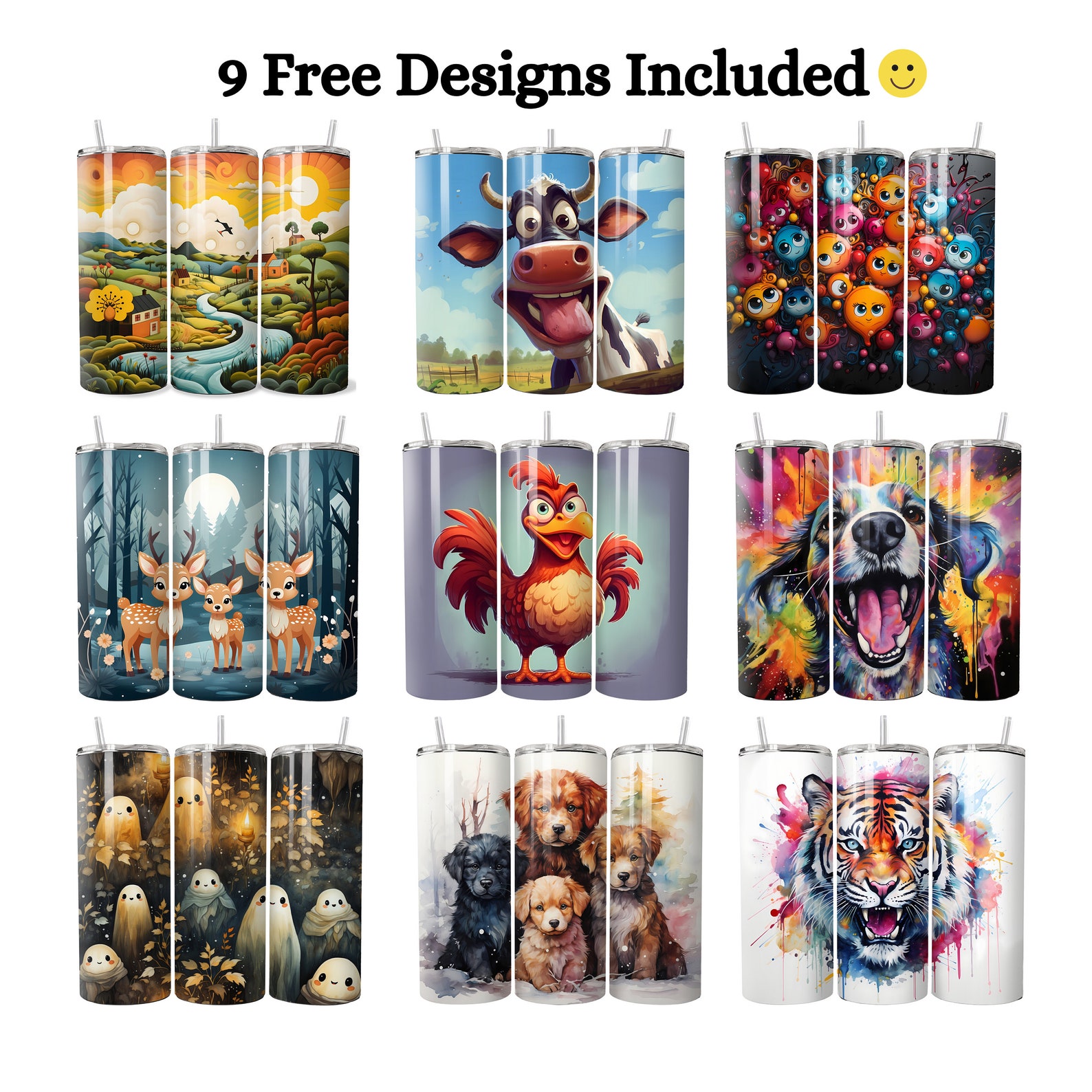 Frog Tumbler Wrap Design 20oz Skinny Straight Sublimation Cute Frogs 20 ...