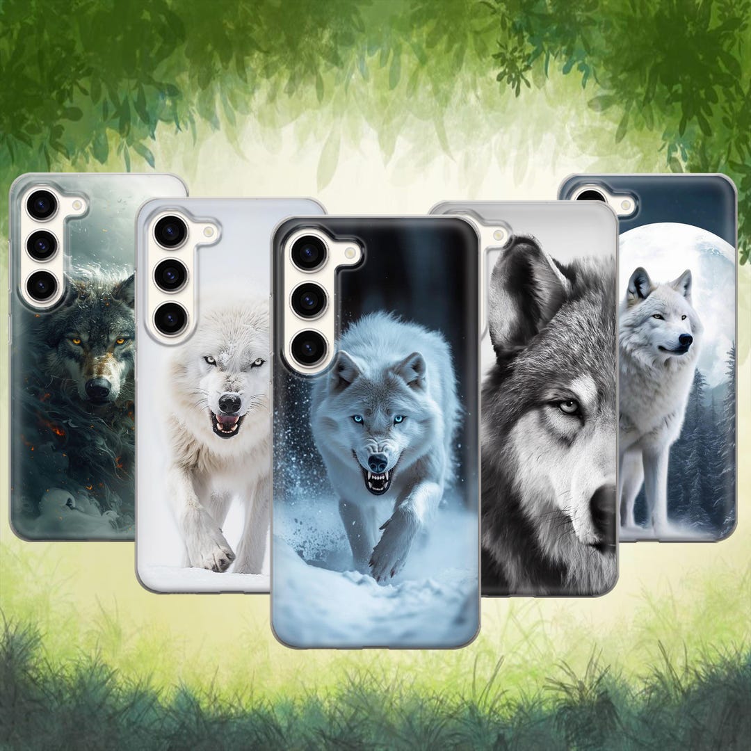 White Wolf Phone Case Wolves Hunt for Samsung Galaxy S26 Ultra S25 Edge ...