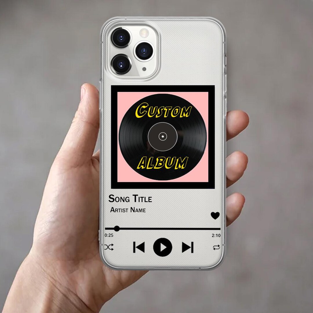 Artist Album Cover Custom Music Plaque Phone Case for iPhone 16 15 14 ...