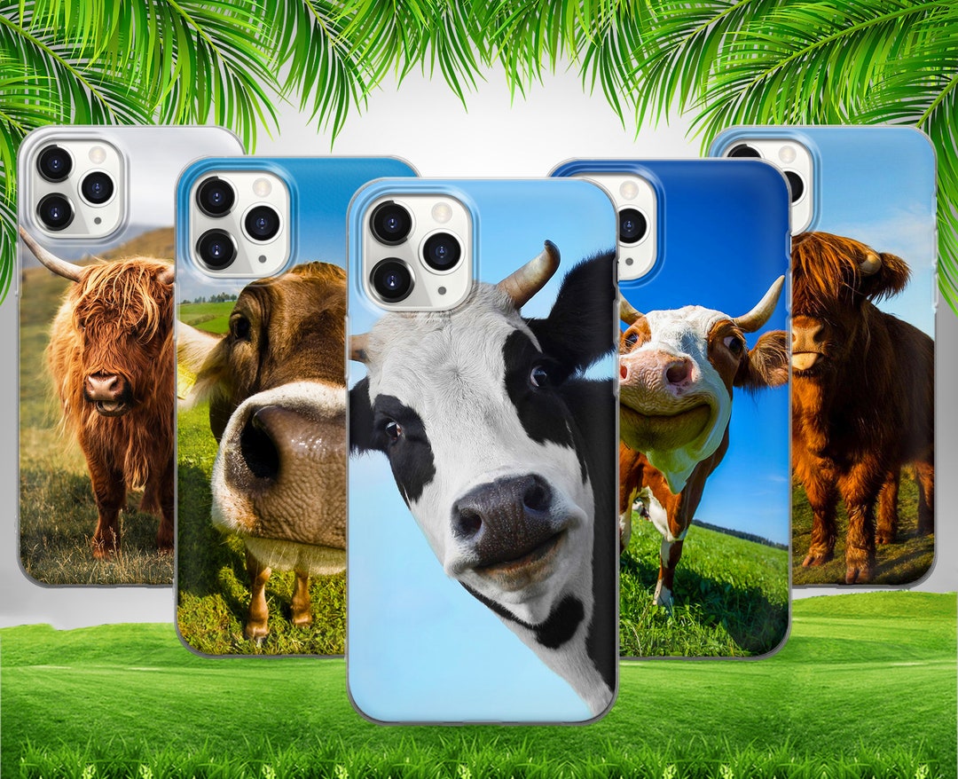 Highland Cow Phone Case Milk Cattle iPhone Case 17 Air 16 E 15 Pro Max ...