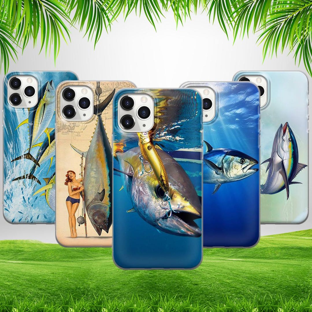 Blue Tuna Phone Case Giant Fish Fishing for iPhone 17 Promax 16 E 15 ...