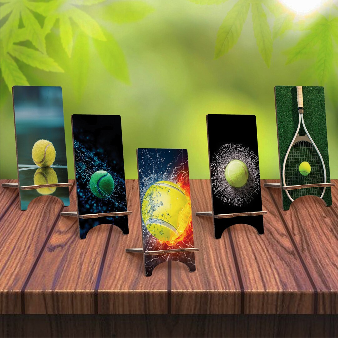 Racker Tennis Wood Phone Stand Smartphone Wood Holder for iPhone ...