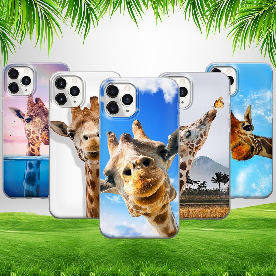 African Giant Giraffe Phone Case for iPhone 16 15 14 13 12 11 X Samsung ...