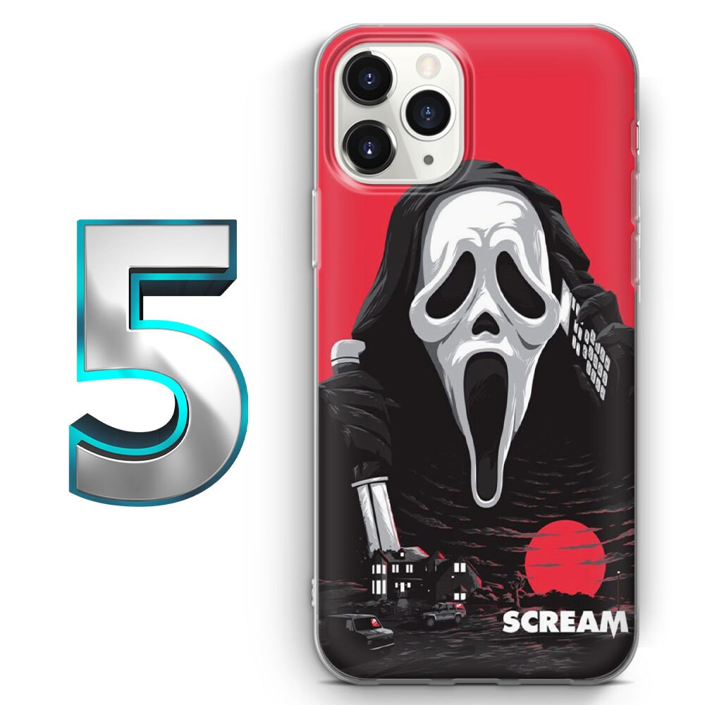 Red Blood Scream Horror Art Phone Case Cover for iPhone 15 14 13 12 11 ...