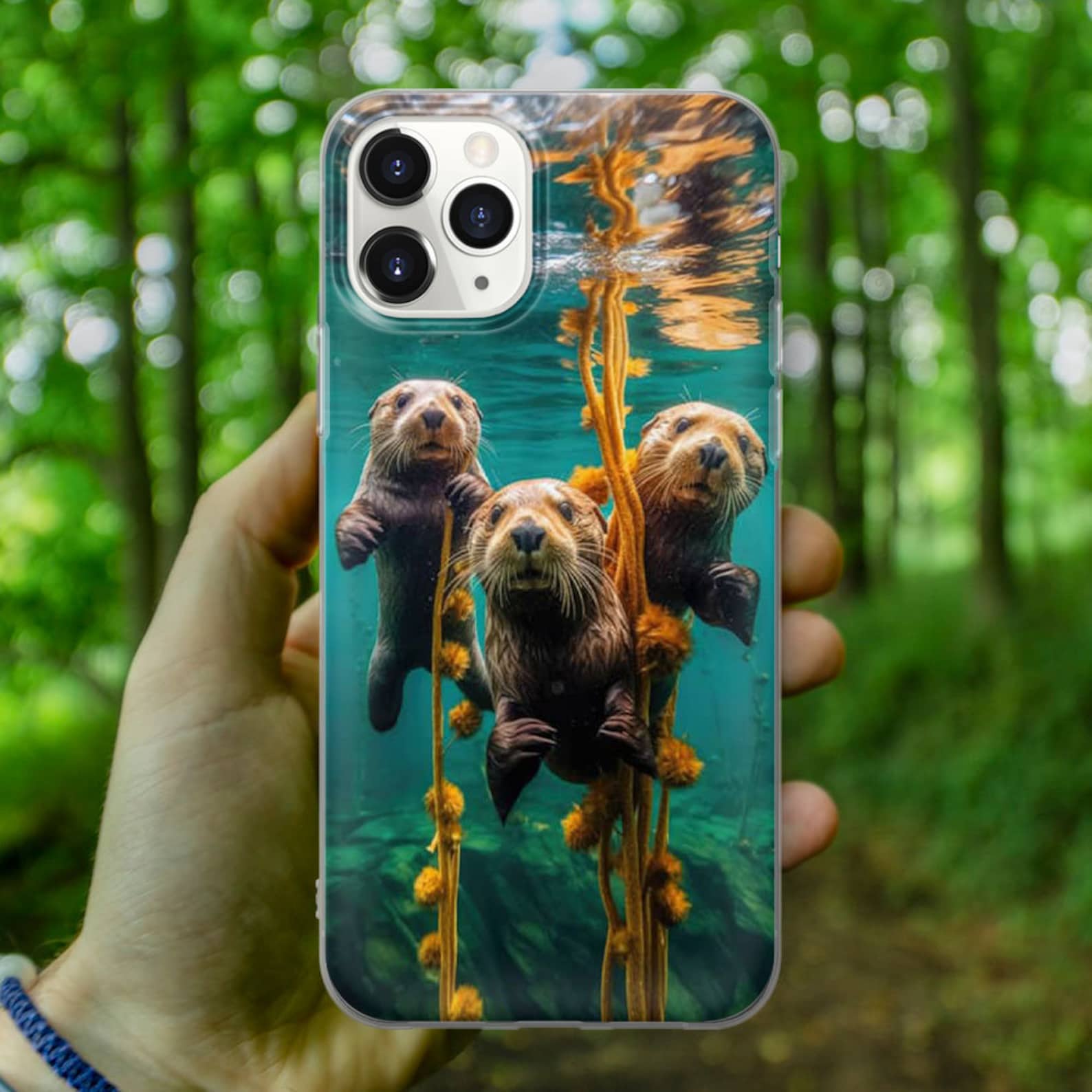 Water Animal Cute Otter Phone Case Cover for iPhone 15 14 13 12 11 X Xs ...