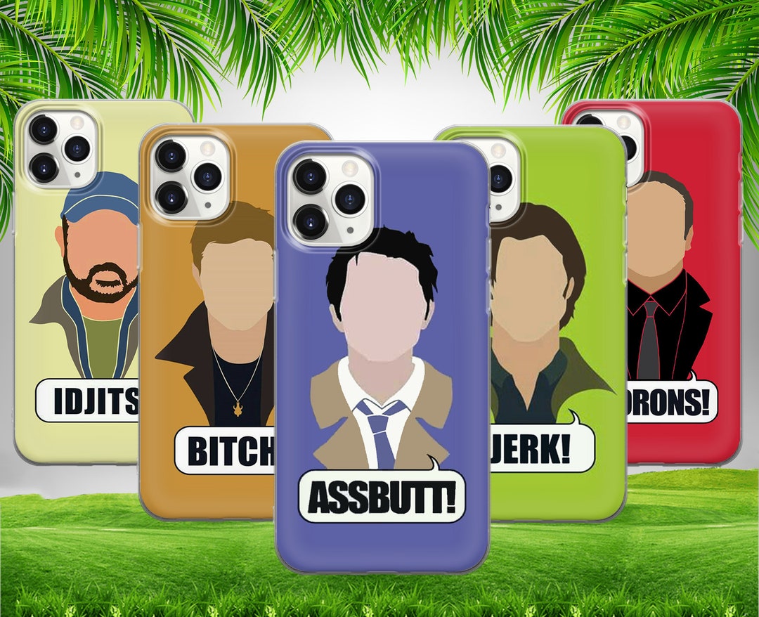 Funny Supernatural Curse Words Phone Case Cover for iPhone 15 14 13 12 ...