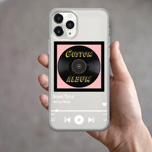 Artist Album Cover Custom Music Plaque Phone Case for iPhone 16 15 14 ...