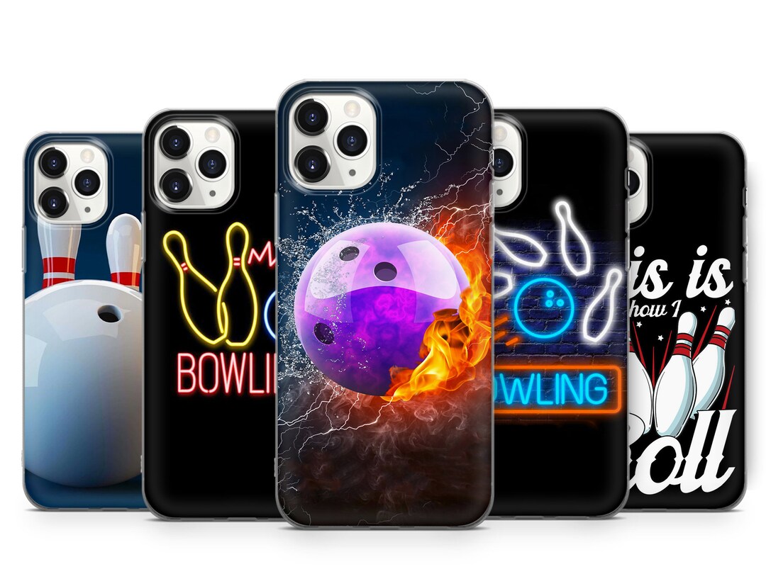 Sport Bowling Pins and Ball Phone Case for iPhone 16 15 14 13 12 11 X ...
