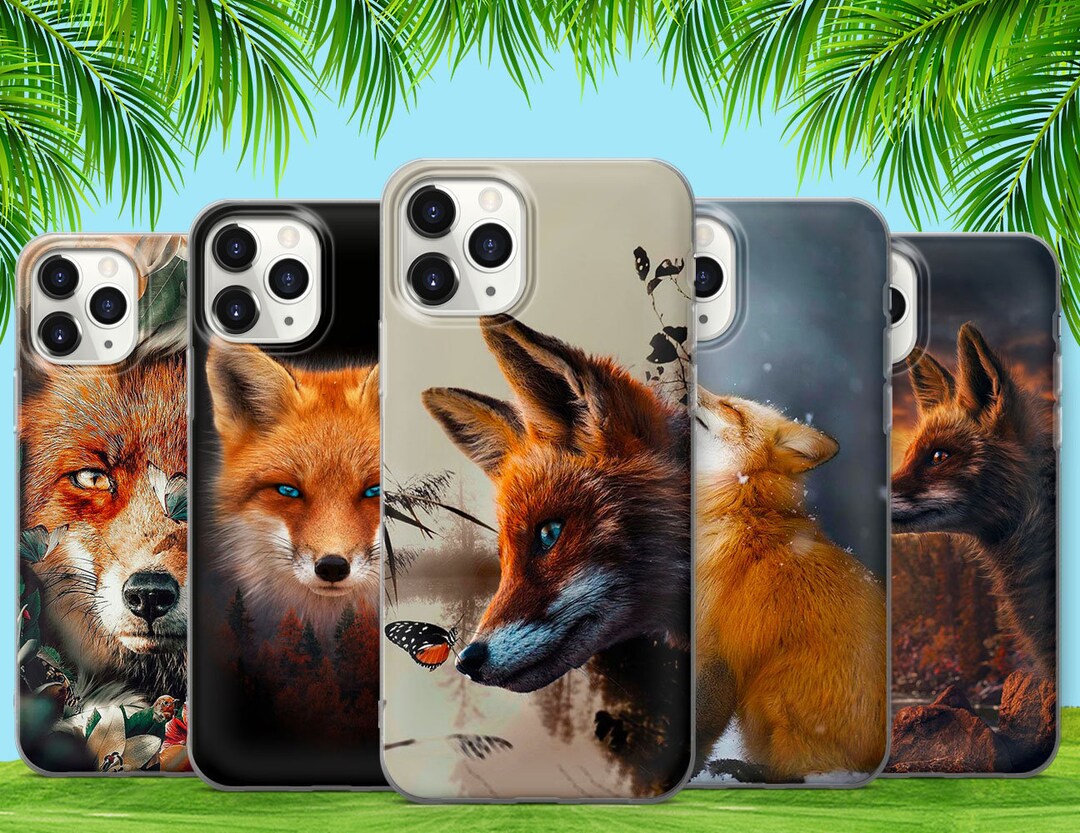 Wild Forest Ogange Fox Phone Case Cover for iPhone 15 14 13 12 11 X Xs ...