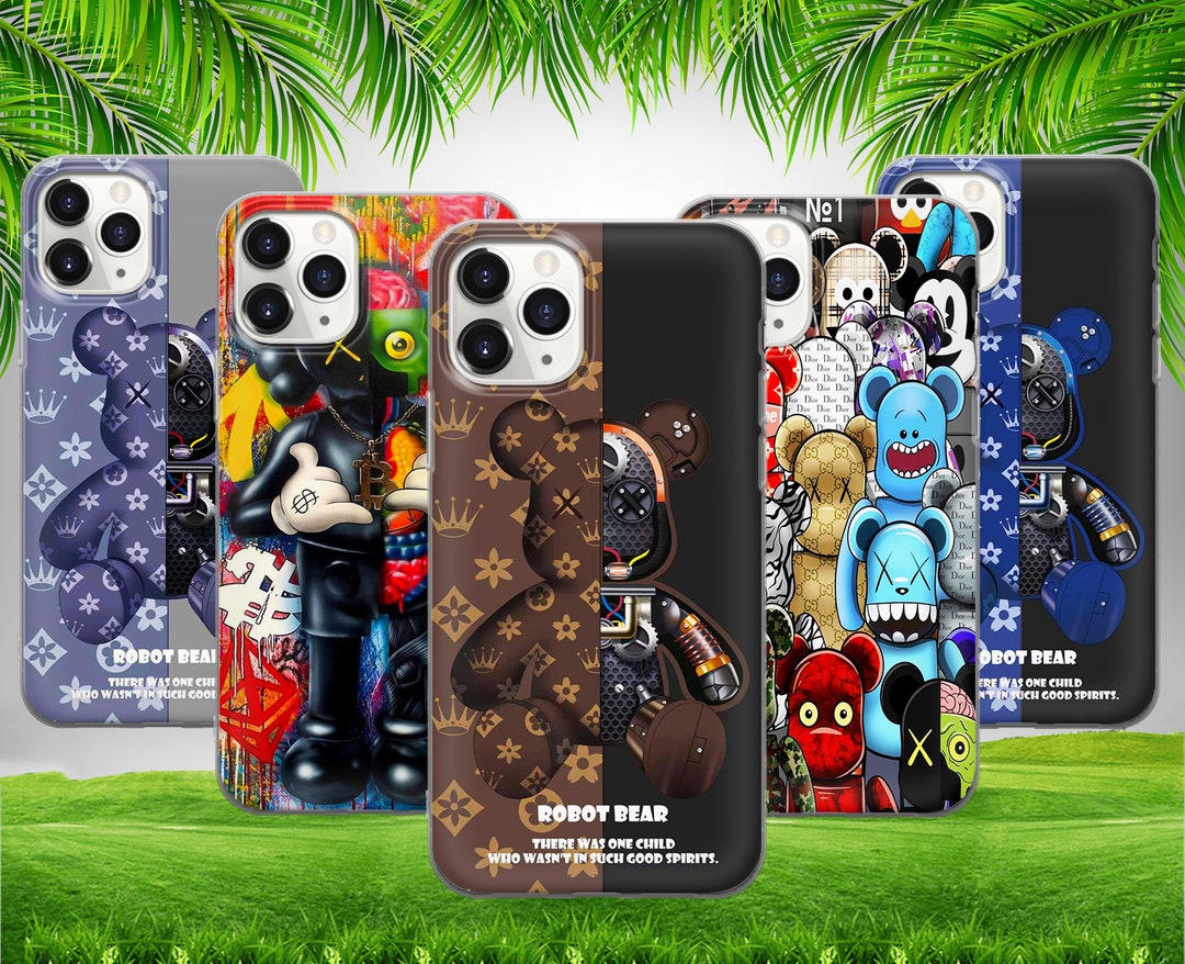 Kids Toy Robot Bear Phone Case for iPhone 16 15 14 13 12 11 X Samsung ...