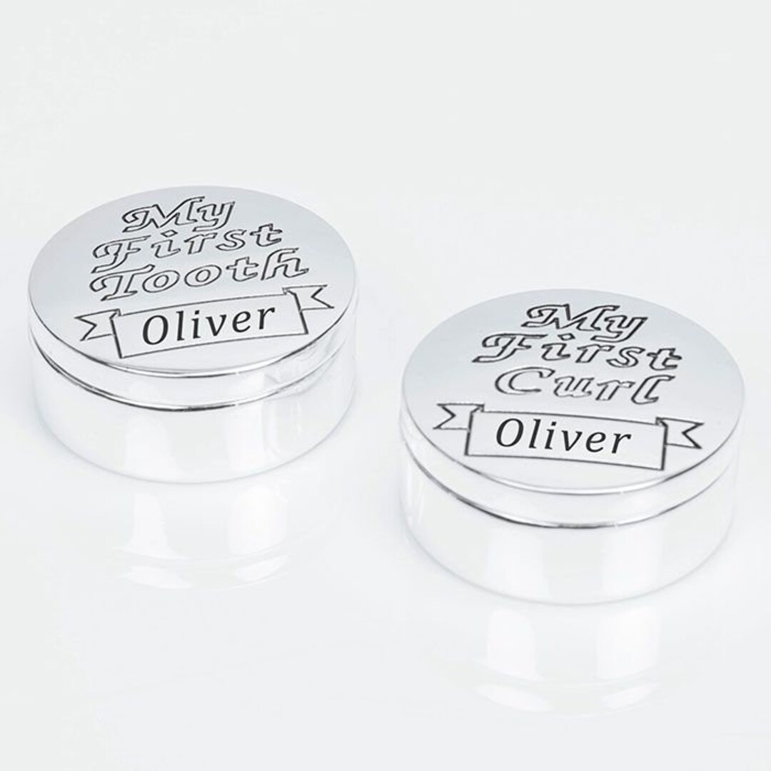 First Tooth & Curl Boxes - Etsy