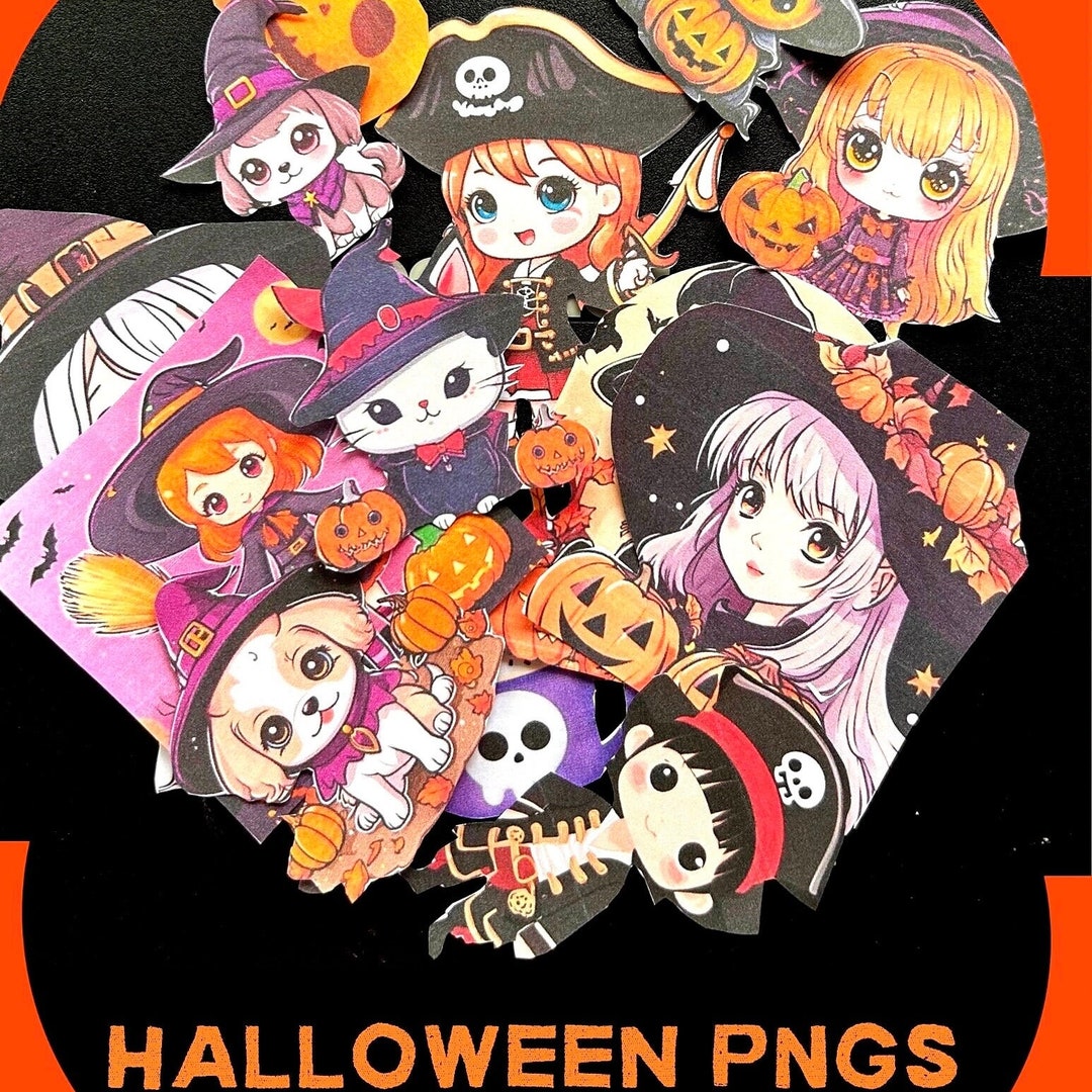 Halloween Printables Cute PNG Clipart 120 Instant Download Artworks for ...