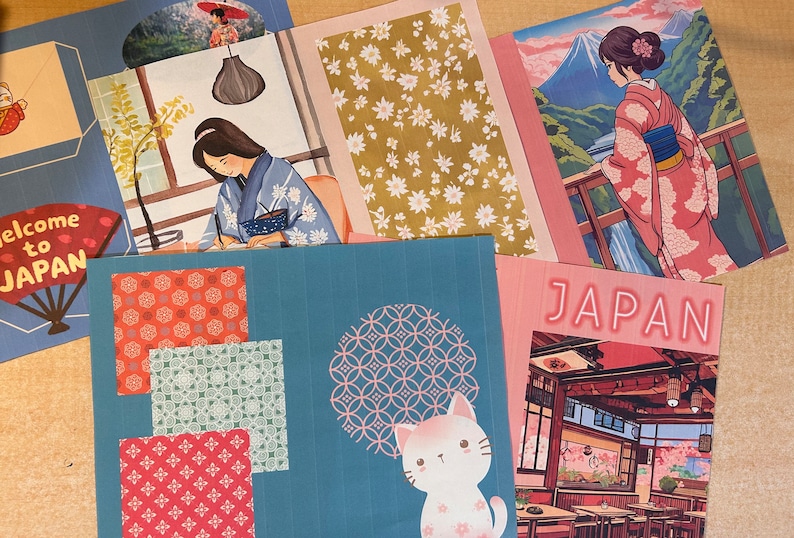 Travel Japan Junk Journal Kit, Scrapbook Ephemera (digital Download) - Etsy
