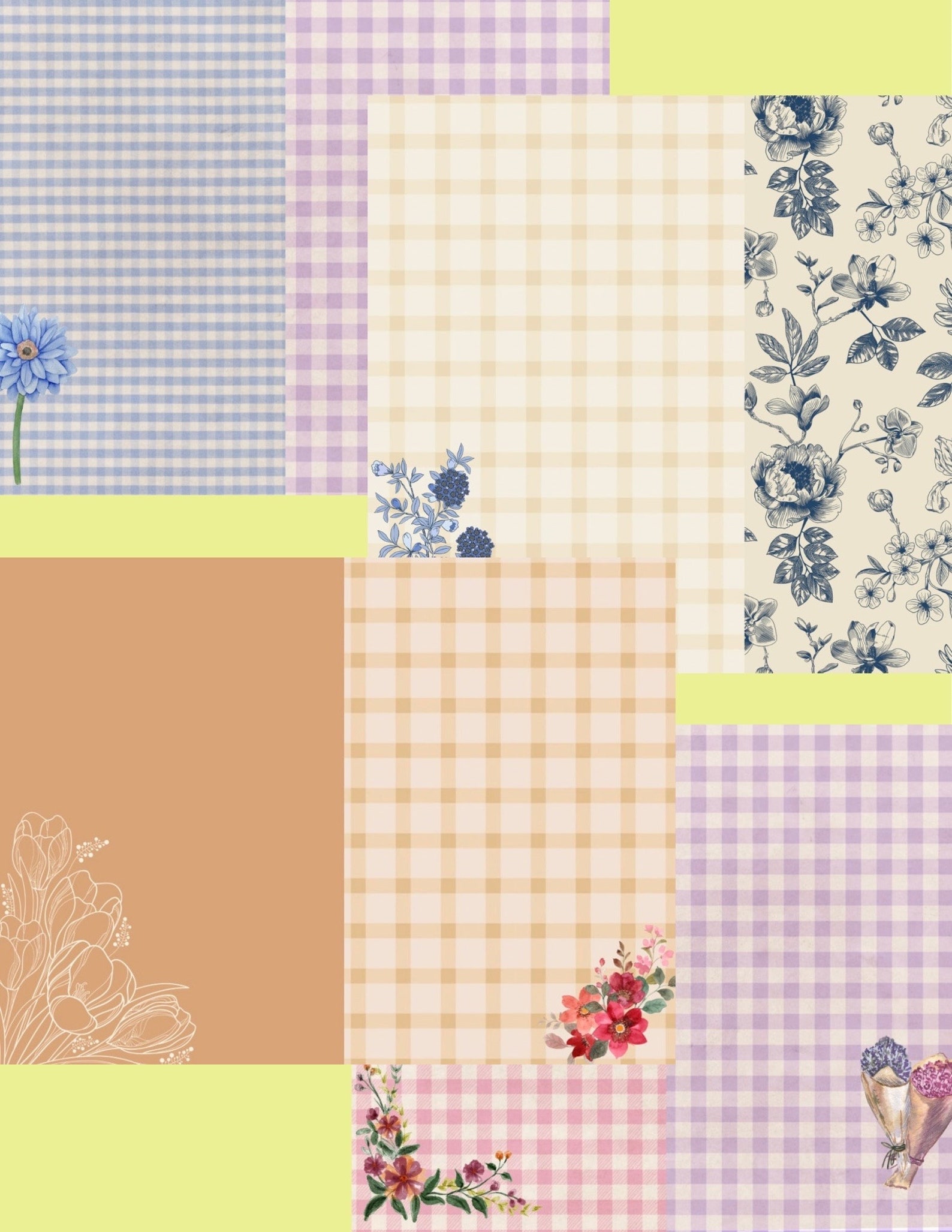 Vintage Floral Digital Paper Pack: 20 Printable Journal Pages (PDF) - Etsy