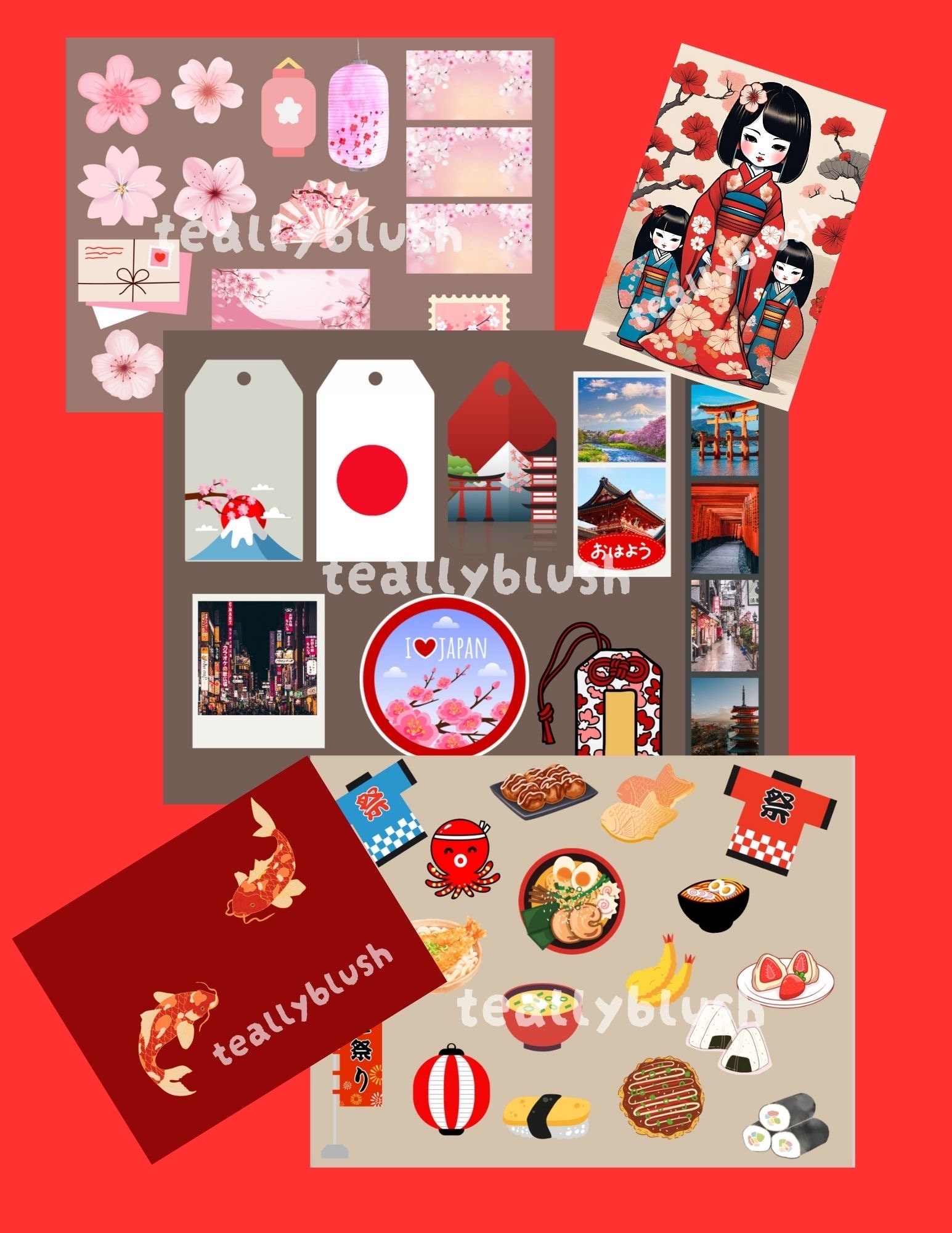 Travel Japan Creative Junk Journal Trip Scrapbook Souvenir Memories of ...