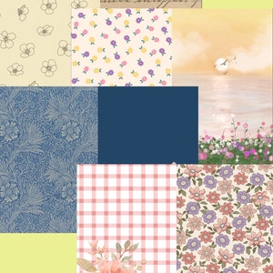 Vintage Floral Digital Paper Pack: 20 Printable Journal Pages (PDF) - Etsy